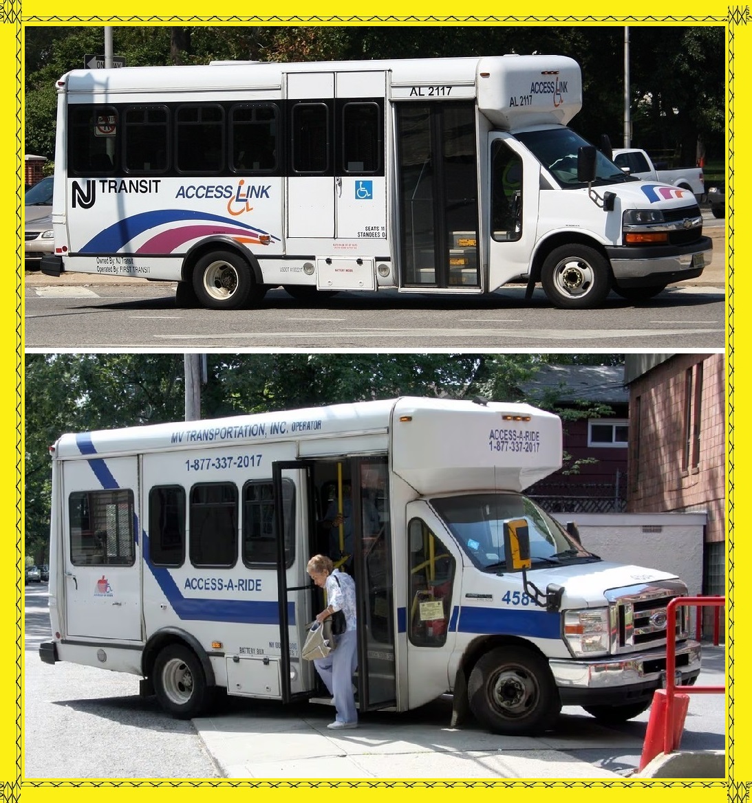 Paratransit services for physically disabled people