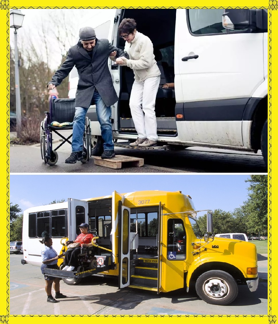 Paratransit services for physically disabled people
